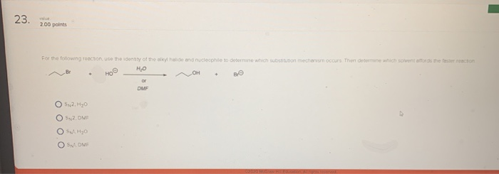 Solved 29. value 2.00 polnts What is the major organic | Chegg.com