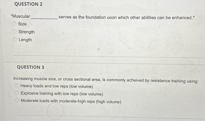 Solved "Muscular serves as the foundation uoon which other | Chegg.com