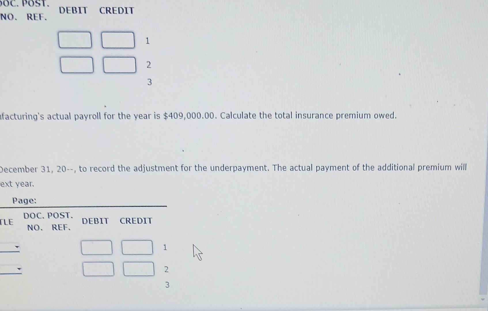 Solved Workers' Compensation Insurance and Adjustment | Chegg.com
