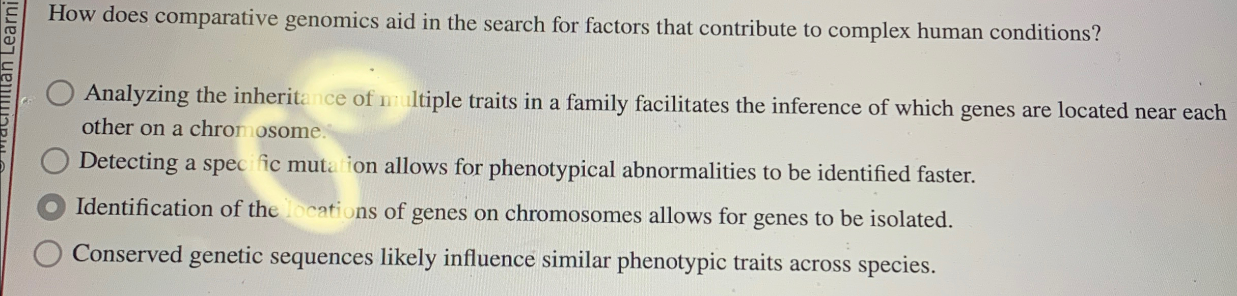 Solved How does comparative genomics aid in the search for | Chegg.com