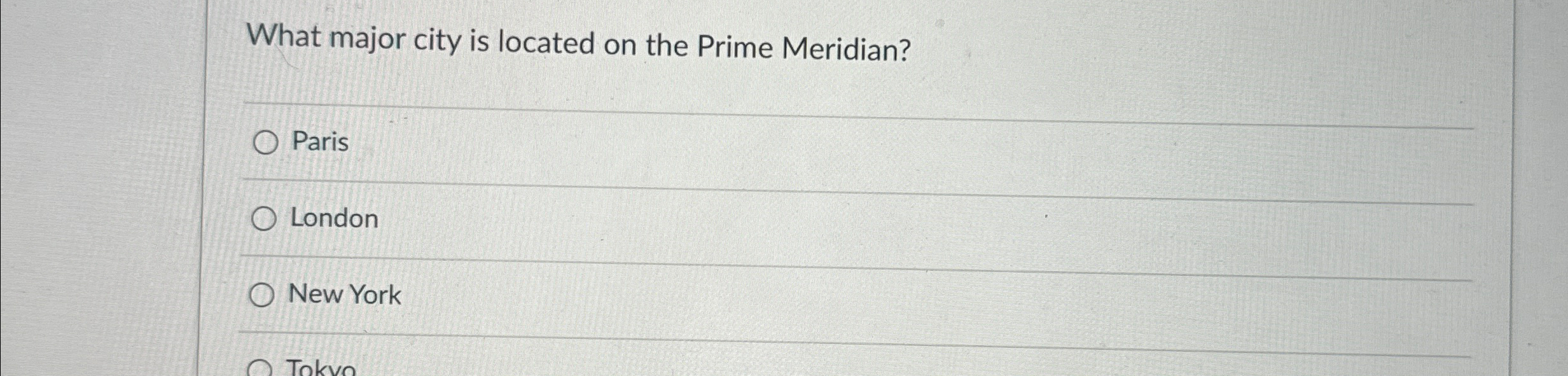 Solved What major city is located on the Prime | Chegg.com