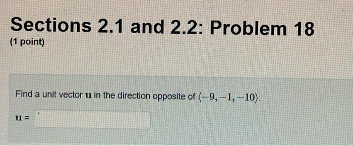 Solved Sections 2.1 and 2.2: Problem 18 (1 point) Find a | Chegg.com