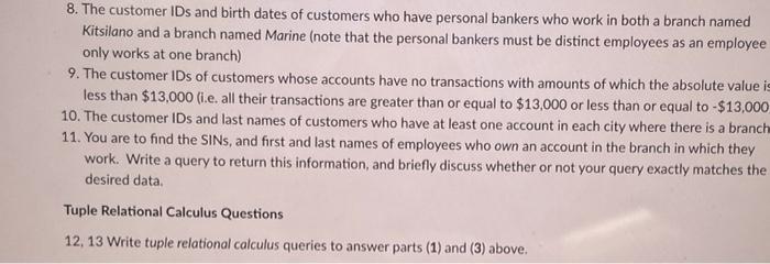 Solved Part 2 - Relational Algebra Queries You are write | Chegg.com