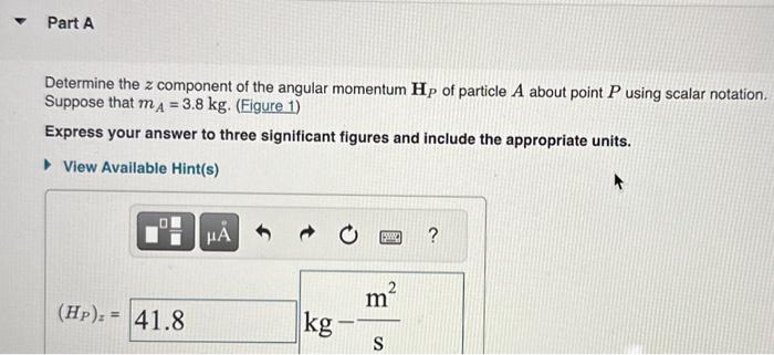 Solved Determine the z component of the angular momentum HP | Chegg.com
