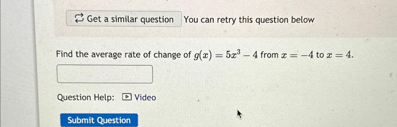 Solved ⇄ ﻿Get a similar question You can retry this question | Chegg.com