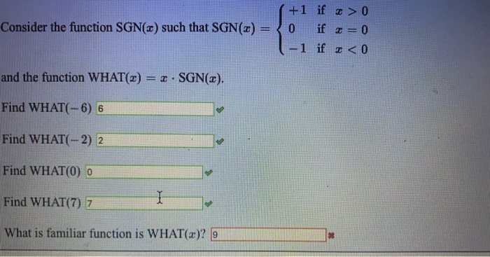 Solved Consider the function SGN() such that SGN(x) = +1 if | Chegg.com