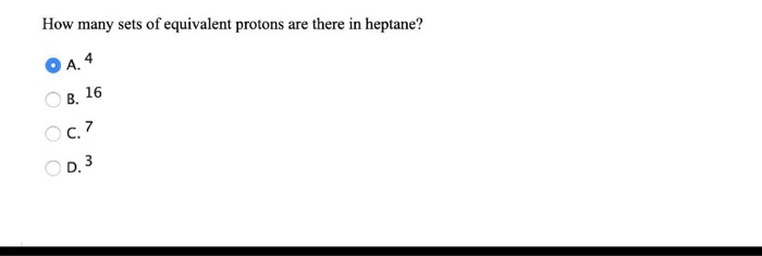 Solved How many sets of equivalent protons are there in | Chegg.com