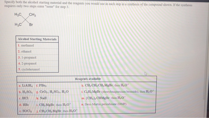 Solved [Review Topics] Specify the reagent you would use in | Chegg.com