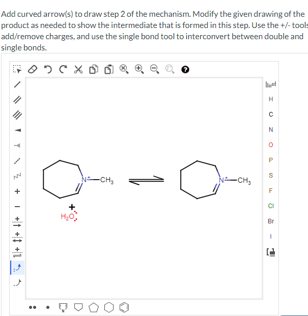 Solved Add curved arrow(s) ﻿to draw step 2 ﻿of the | Chegg.com