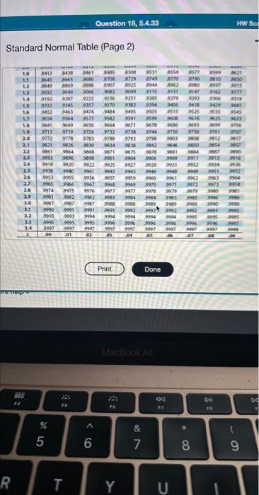 Standard Normal Table (Page 1)andard Normal Table | Chegg.com