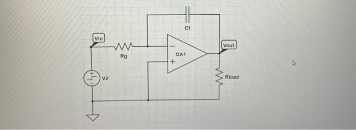Solved 1. For the operational amplifier-based inverting | Chegg.com