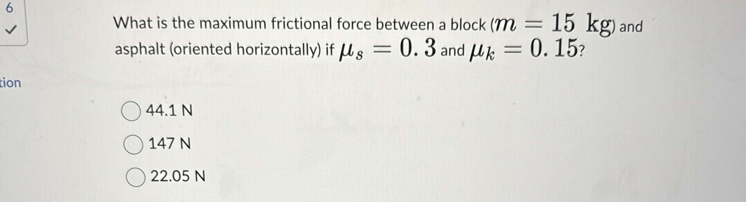 Solved What is the maximum frictional force between a block | Chegg.com