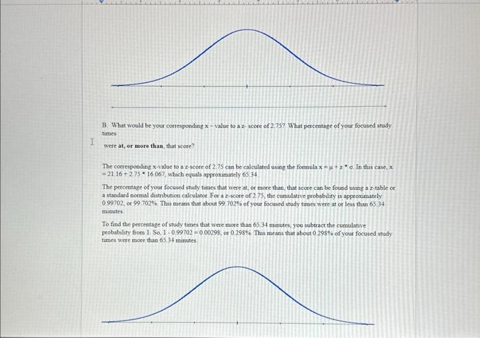 Solved Step 1 Exploring Your Statistics Label a normal curve | Chegg.com