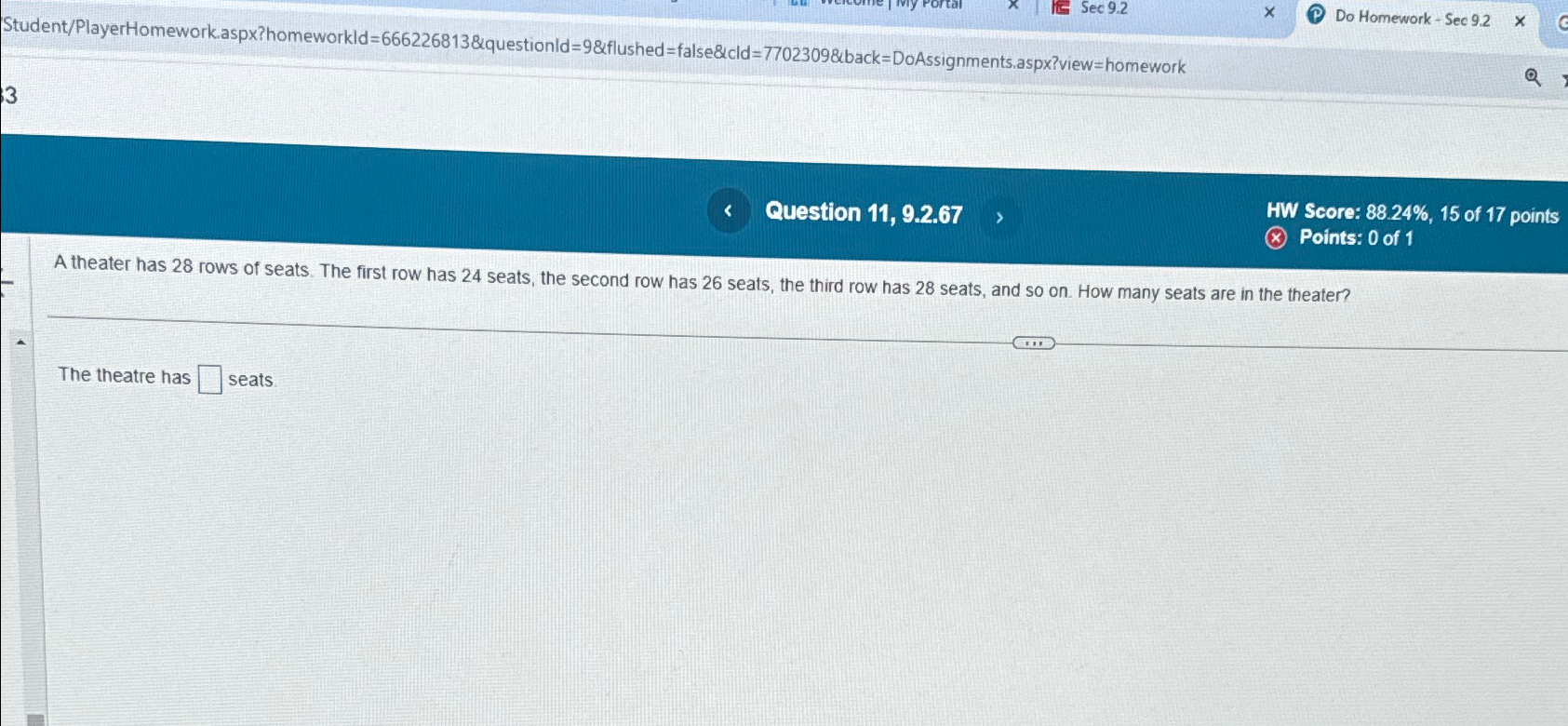 Solved Sec9.2Do Homework - | Chegg.com