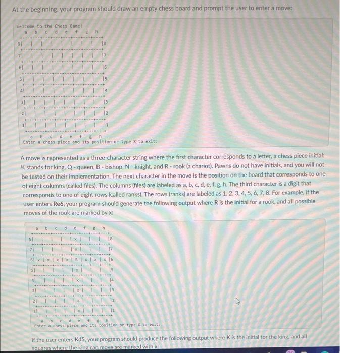 Solved Need help with PYTHON coding Chess.py | Chegg.com