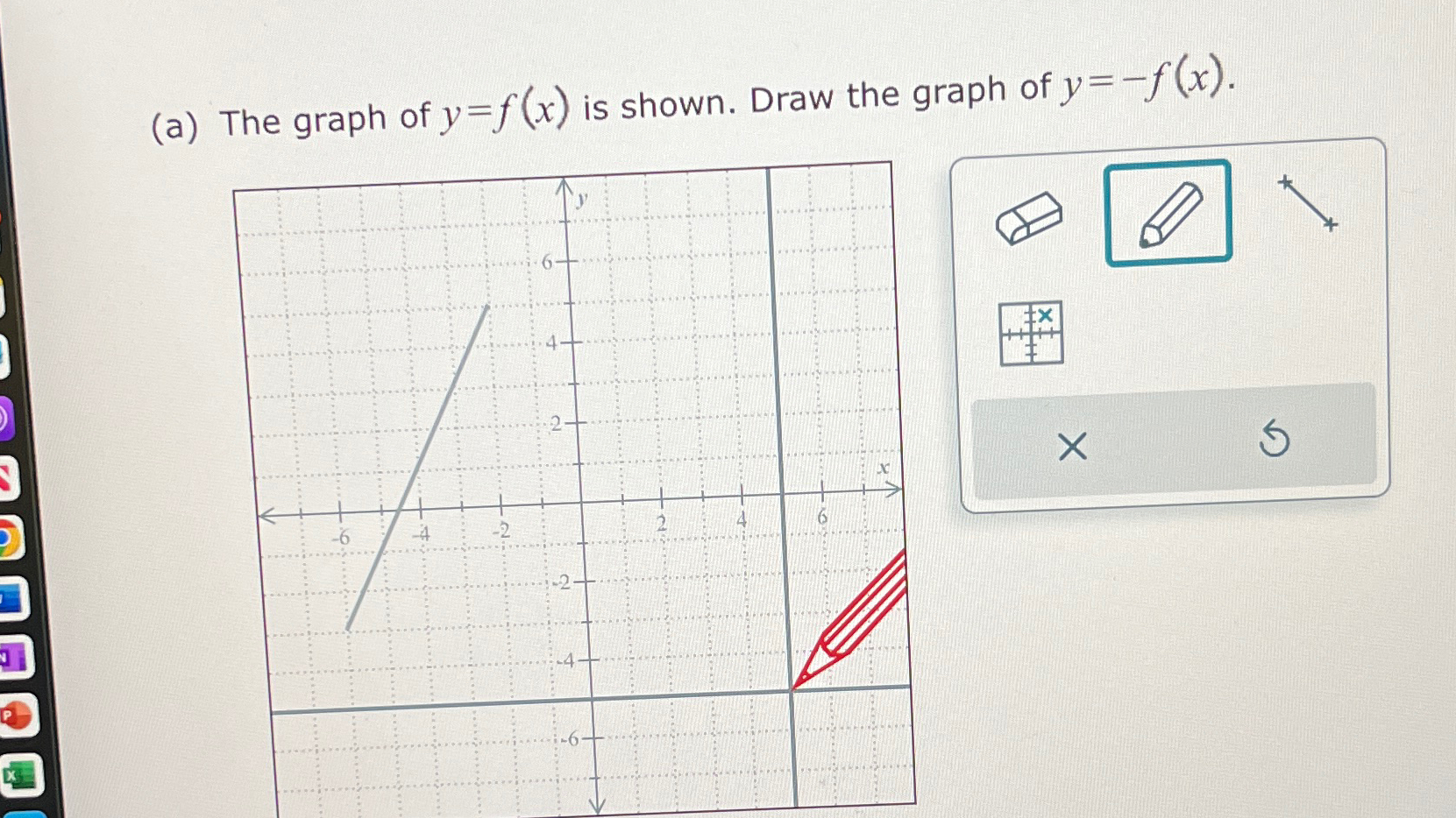 Solved (a) ﻿The graph of y=f(x) ﻿is shown. Draw the graph of | Chegg.com