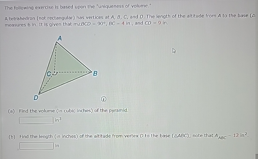 Solved The following exercise is based upon the "uniqueness | Chegg.com