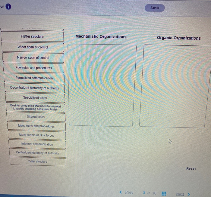 Solved Mechanistic vs. Organic Structures Managers have to | Chegg.com