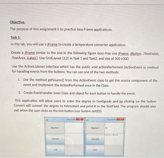 Solved Task 2: Update the program in Task 1 as following: 1. | Chegg.com