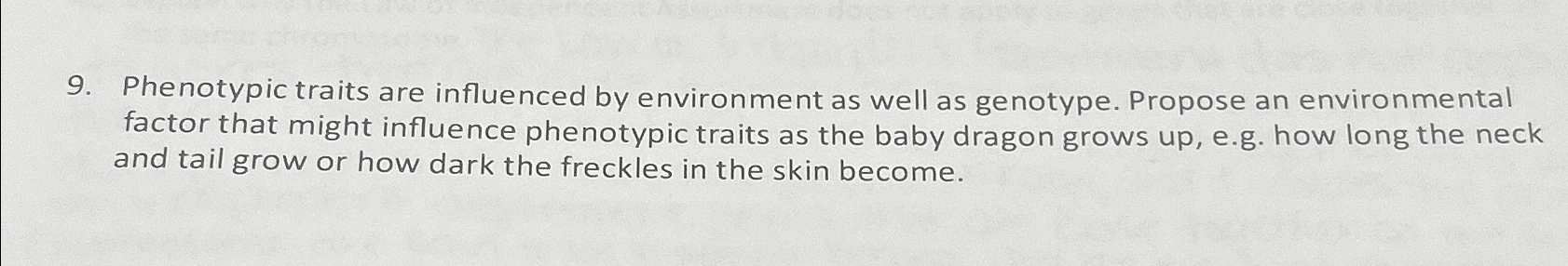 Solved Phenotypic traits are influenced by environment as | Chegg.com