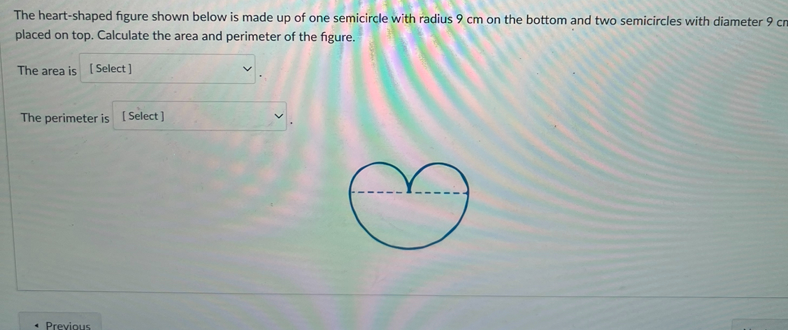 Solved The heart-shaped figure shown below is made up of one | Chegg.com