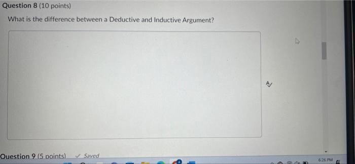 What is the difference between a Deductive and | Chegg.com
