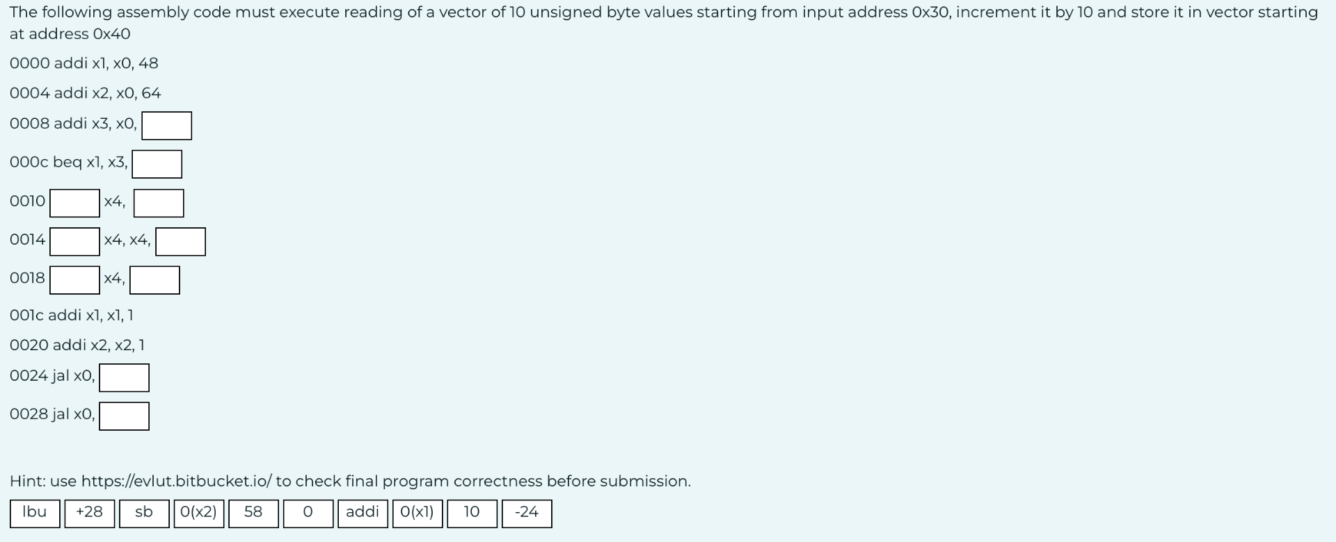 The following assembly code must execute reading of a | Chegg.com
