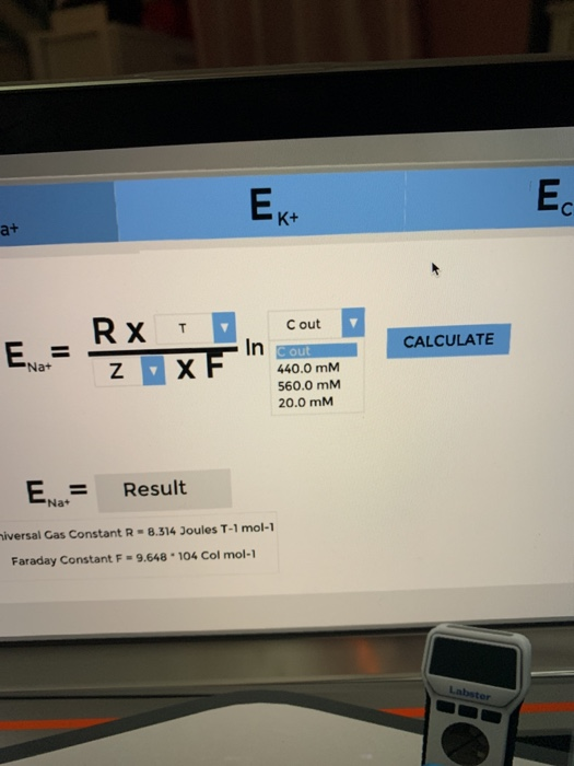 Solved Ek Ec Eva Cout Rx 1 Z Xf In Calculate Na 400 0 Mm 1