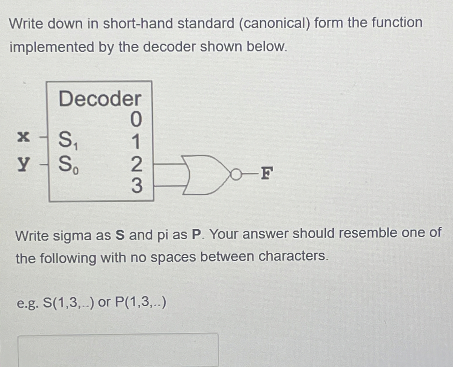 Solved Write down in short-hand standard (canonical) ﻿form | Chegg.com