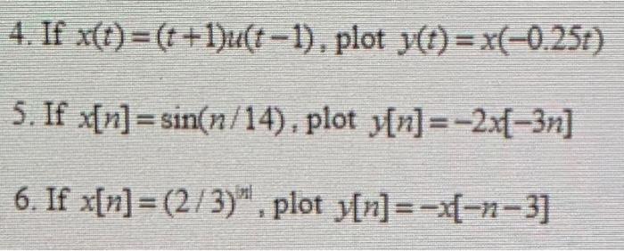 Solved Define the following signals mathematically and plot | Chegg.com