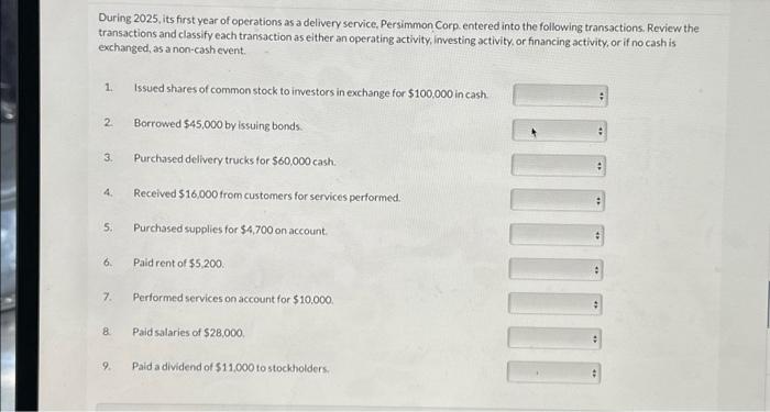 During 2025, its first year of operations as a | Chegg.com