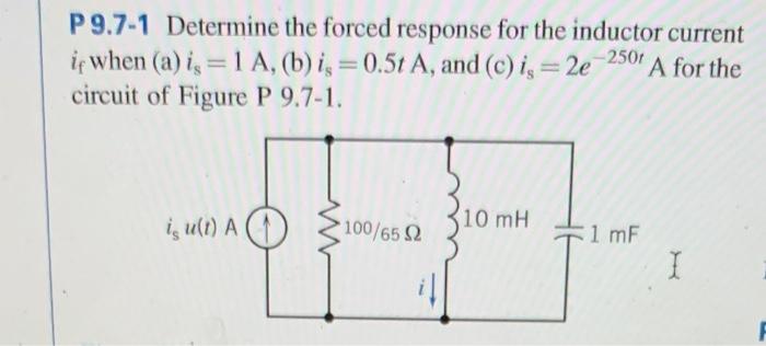 Solved find the natural response for the inductor current as | Chegg.com