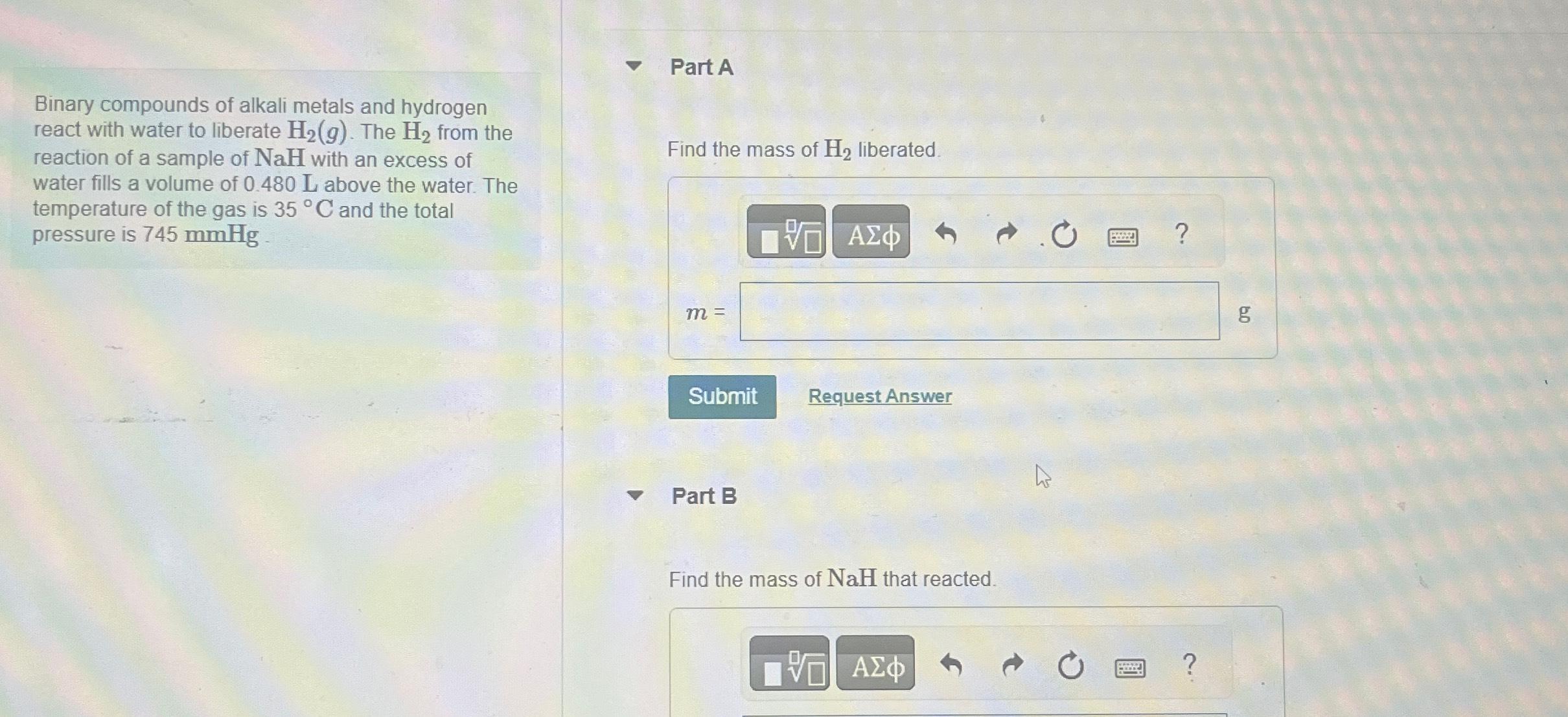 Solved Binary compounds of alkali metals and hydrogen react | Chegg.com