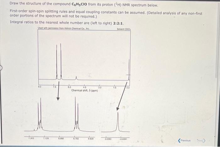 Solved Draw the structure of the compound C9H10O2 from its | Chegg.com