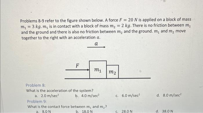 Solved Problems 6-7 refer to the figure shown below. Two | Chegg.com