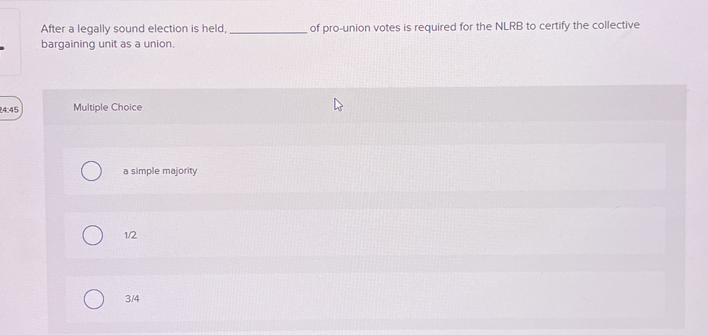 Solved After a legally sound election is held, q, ﻿of | Chegg.com