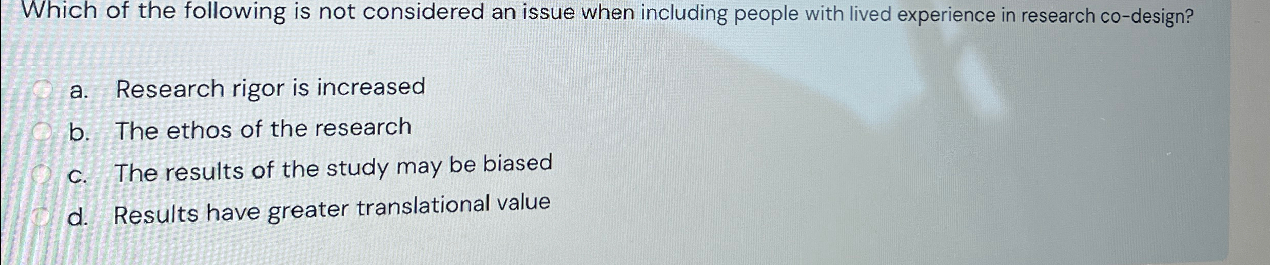 Solved Which of the following is not considered an issue | Chegg.com