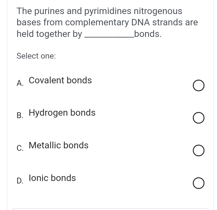 Solved The purines and pyrimidines nitrogenous bases from | Chegg.com