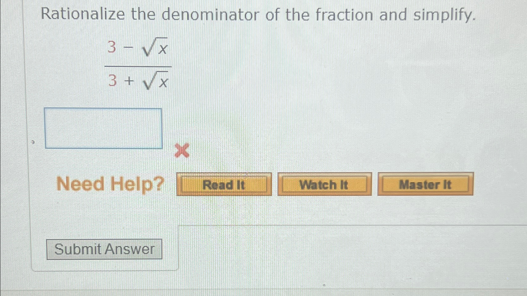 Rationalize the denominator of the fraction and | Chegg.com