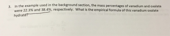 Solved 3 In the example used in the background section, the | Chegg.com