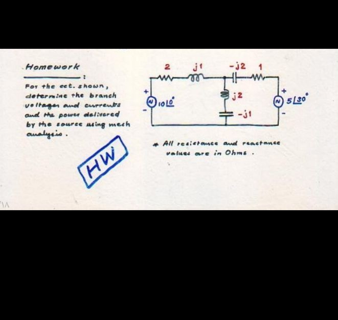 Solved Homework:For the eet. shown, determine the branch | Chegg.com