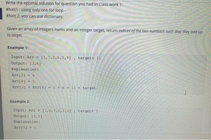 Solved Write the optimal solution for question you had in | Chegg.com