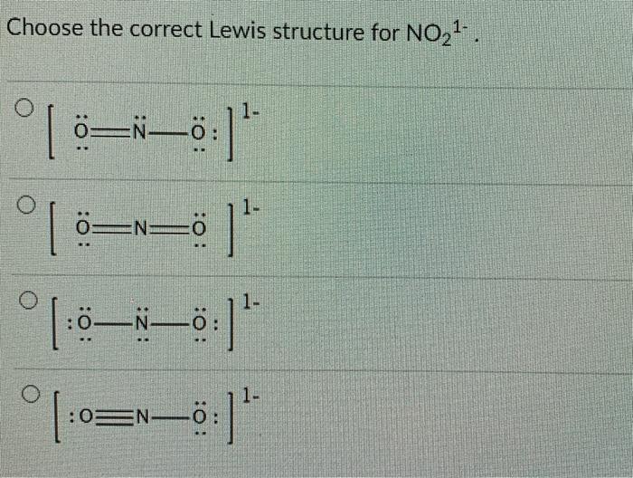 Solved Choose the correct Lewis structure for Bro31-. 1- :O: | Chegg.com