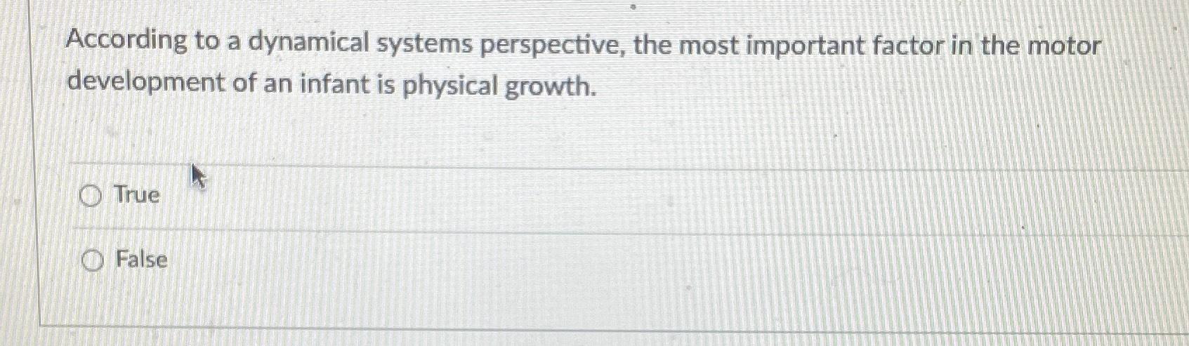 Solved According to a dynamical systems perspective, the | Chegg.com