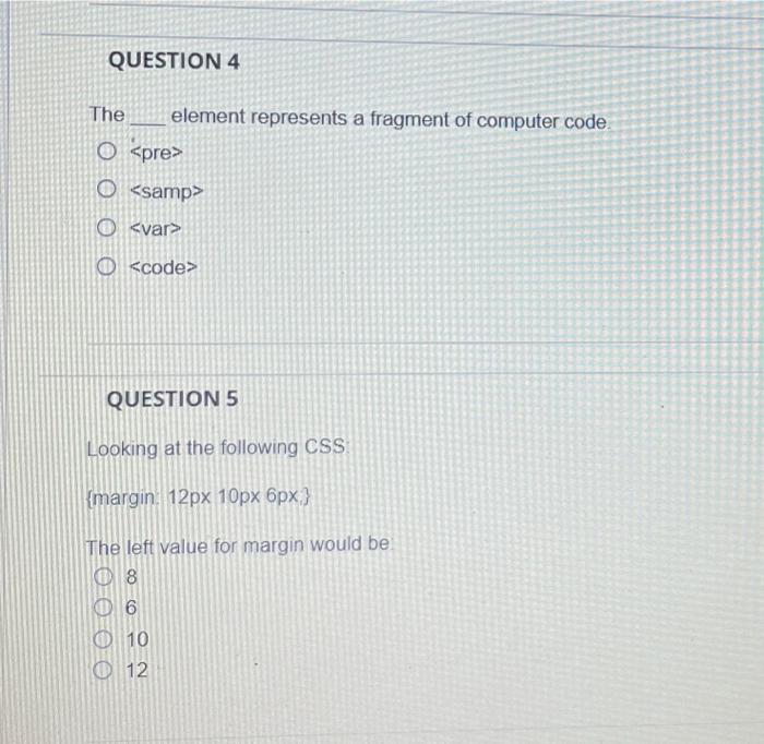 Solved QUESTION 1 The allows you to determine if the | Chegg.com