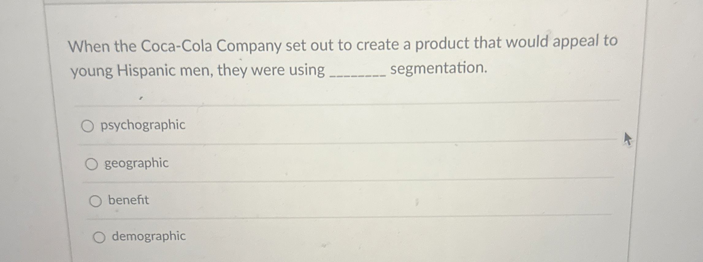 Solved When the Coca-Cola Company set out to create a | Chegg.com