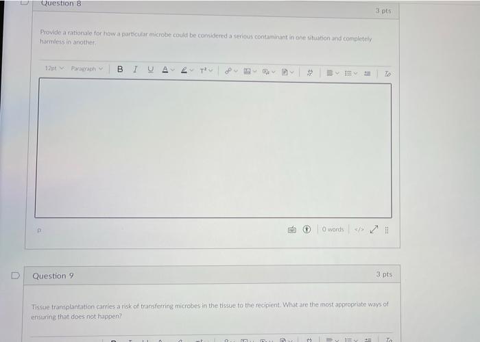 Solved Question 8 3 pts Provide a rationale for how a | Chegg.com
