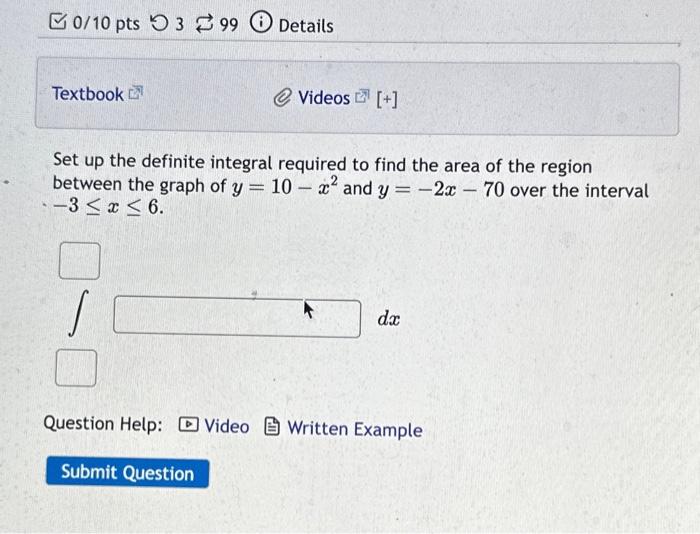 Solved Set up the definite integral required to find the | Chegg.com
