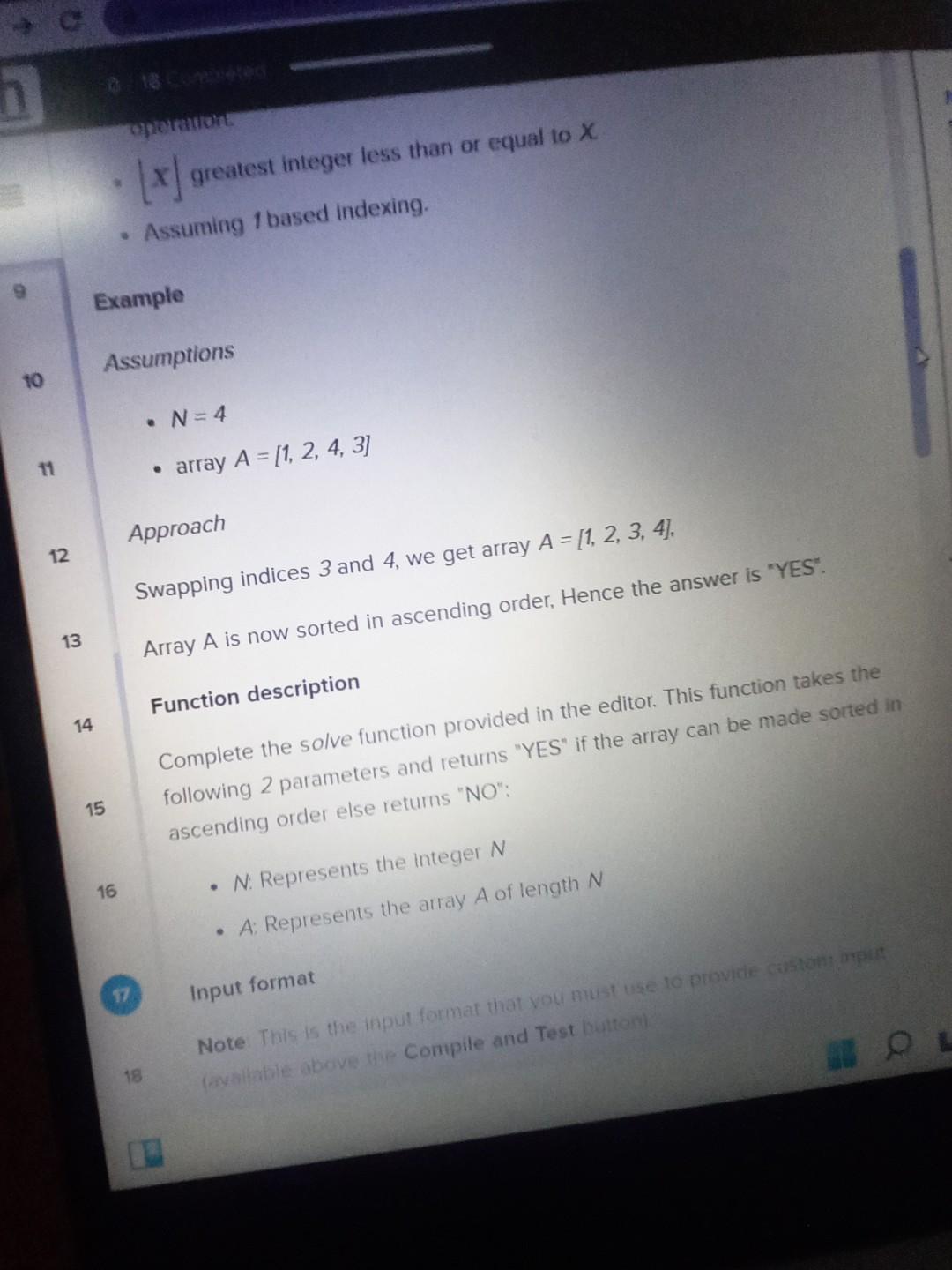 You are given the following: - An Integer N - An | Chegg.com