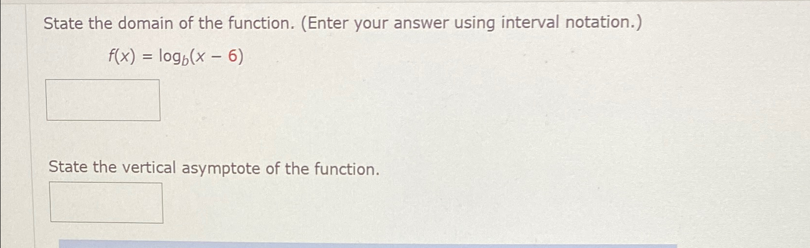 Solved State the domain of the function. (Enter your answer | Chegg.com